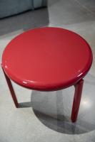 China Modern Minimalist Round Coffee Table / Side Table, ∅500×450mm, Ash Wood High-Gloss Paint for sale