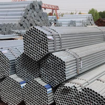 China 0.5mm 0.8mm 1mm  Thick Hot Dip Galvanized Steel Pipe In Construction for sale
