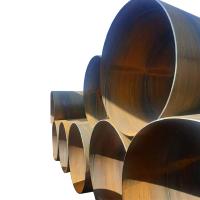 China Large Diameter Q195 Q235 Q345 ASTM A53 6mm-20mm Thick ERW Efw Saw Spiral Welded Steel Pipe for Chemical Fertilizer Processing for sale