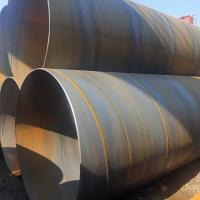 China Non-oiled DN200-DN600 Large-Diameter Spiral Welded Steel Pipe Q195 Q215 Q235 20 16Mn Carbon Pipes for Oiled or Non-oiled for sale