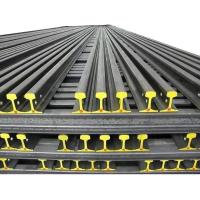 China 50.8mm/63.5mm/69.85mm/79.37mm Bottom Width GB Railroad Steel Rail 43kg/m 50kg/m 60kg/m 75kg/m U75V R260 for Heavy Train for sale