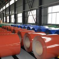 China 0.35mm 0.4mm AiSi PPGI Colour Coated Sheet Coil Roll For Construction for sale