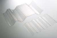 China High Light Transmission Clear Corrugated Polycarbonate Sheets For Greenhouse for sale