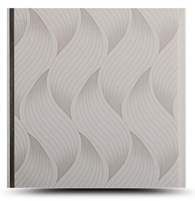 China Popular color designs PVC panel for ceiling and wall Wave Printed Pvc Bathroom Wall Panels Waterproof Panel Board For Bathroom for sale