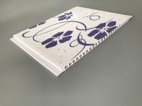 China Purple Flower Decorative PVC Panels Transfer Printing For Shopping Mall for sale