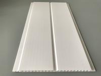 China Plain White White Pvc Wall Panels , Moisture Resistant Paneling For Bathrooms for sale