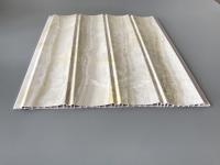 China Marble Design Waterproof Wood Paneling For Bathrooms Four Wave Three Groove for sale
