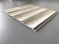 China Marble Design Waterproof Wood Paneling For Bathrooms Four Wave Three Groove for sale