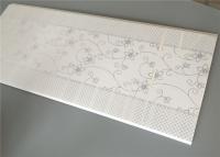 China Flower Design Plastic Ceiling Sheets , Waterproof Ceiling Panels Pvc 30cm×7mm for sale
