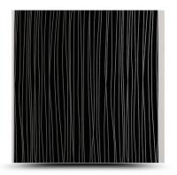 China OEM / ODM Design Decorative Pvc Wall Panels Black Rectangle Hollow Structure for sale