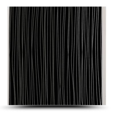 China OEM / ODM Design Decorative Pvc Wall Panels Black Rectangle Hollow Structure for sale