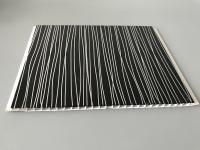 China OEM / ODM Design Decorative Pvc Wall Panels Black Rectangle Hollow Structure for sale