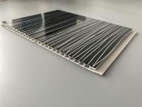 China OEM / ODM Design Decorative Pvc Wall Panels Black Rectangle Hollow Structure for sale