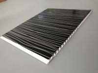 China OEM / ODM Design Decorative Pvc Wall Panels Black Rectangle Hollow Structure for sale