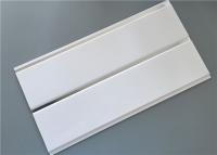 China Pure white high glossy middle groove ceiling pvc panels with silver for sale