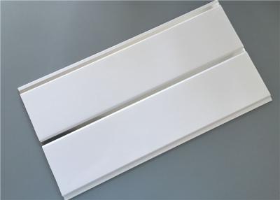 China Pure white high glossy middle groove ceiling pvc panels with silver for sale
