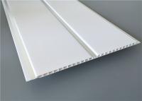 China Pure white high glossy middle groove ceiling pvc panels with silver for sale