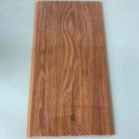 China 10 Inches Brilliant Brown Color PVC Wood Panels Corrosion Resistance Various Styles for sale