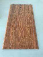 China 10 Inches Brilliant Brown Color PVC Wood Panels Corrosion Resistance Various Styles for sale