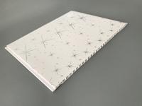 China Star design hot stamping PVC panel Economical Decorative Waterproof Wall Panels For Bathrooms 25cm 30cm Width for sale