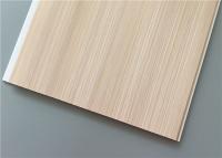 China Flat Laminate PVC Wood Panels / Pvc Wall Cladding For Bathrooms Various Colors for sale