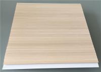 China Flat Laminate PVC Wood Panels / Pvc Wall Cladding For Bathrooms Various Colors for sale