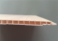 China Flat Laminate PVC Wood Panels / Pvc Wall Cladding For Bathrooms Various Colors for sale