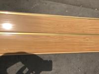 China Wooden Color Ceiling PVC Panels With Silver Line OEM / ODM Available for sale