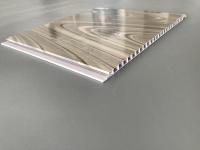 China Study Ceiling Laminated Plywood Wall Panels , Wood Grain Laminate Sheets Wave Design for sale