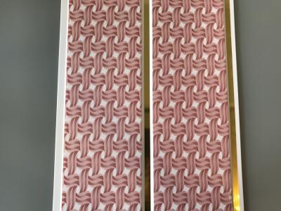 China Pink Color water resistant bathroom wall panels Polyvinyl Chloride Material for sale