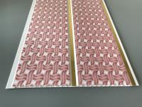 China Pink Color water resistant bathroom wall panels Polyvinyl Chloride Material for sale