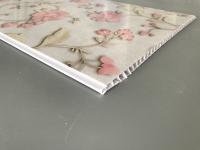 China Flower Design Decorative PVC Panels Water Resistant Decorative For Bedroom for sale