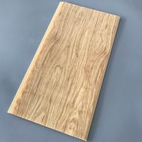 China Yellow Wood Pvc Panel For Ceiling Decorative 25cm Width OEM / ODM Available for sale