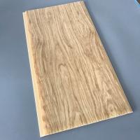China Yellow Wood Pvc Panel For Ceiling Decorative 25cm Width OEM / ODM Available for sale