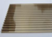 China Color Bronze 6mm / 8mm Double Wall Polycarbonate Greenhouse Panels Multi Purpose for sale
