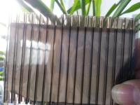 China Color Bronze 6mm / 8mm Double Wall Polycarbonate Greenhouse Panels Multi Purpose for sale