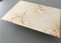 China High Strength PVC Wall Panels Gold Flower Design For Hotel / Restaurant / Home for sale