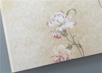 China High Strength PVC Wall Panels Gold Flower Design For Hotel / Restaurant / Home for sale