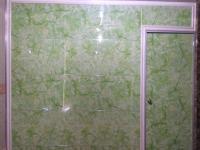 China 1220*2440mm Commercial Bathroom Wall Panels , Pvc Interior Wall Panels Green Color for sale