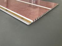 China Pink Marble Color Waterproof Wall Panels Normal Printing Surface 25cm Width for sale
