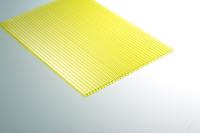 China 4mm - 10mm Polycarbonate Sheet , Yellow  Sheet Great Light Transmission for sale