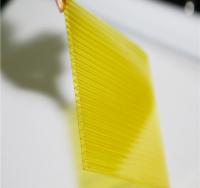 China 4mm - 10mm Polycarbonate Sheet , Yellow  Sheet Great Light Transmission for sale