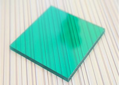 China Unbreakable Polycarbonate Panel Green Color For Underground Garage Exit for sale