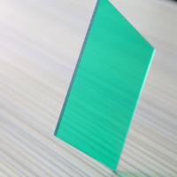 China Unbreakable Polycarbonate Panel Green Color For Underground Garage Exit for sale