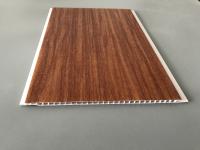 China Flat Ceiling Material PVC Wood Panels 200 × 6mm Size Easy Install / Cleaning for sale