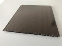 China High Glossy Printing Dark Wood Wall Paneling , Black Plastic Wall Panels For Ceiling / Wall for sale
