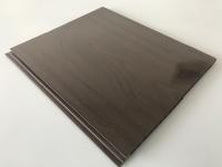 China High Glossy Printing Dark Wood Wall Paneling , Black Plastic Wall Panels For Ceiling / Wall for sale