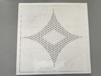 China Beautiful Appearance PVC Ceiling Boards Four - Pointed Star Shining Design for sale