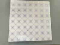 China Easy Install / Clean PVC Ceiling Boards 7mm Thickness Shining Purple Design for sale