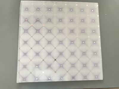 China Easy Install / Clean PVC Ceiling Boards 7mm Thickness Shining Purple Design for sale